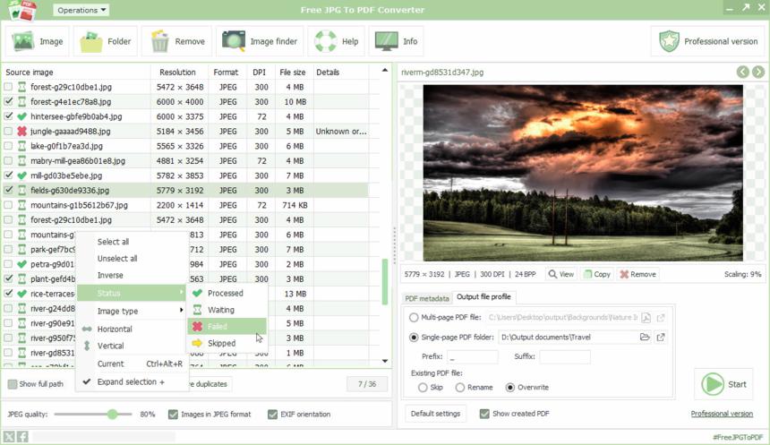 Free JPG to PDF conversion software | Free JPG To PDF Converter